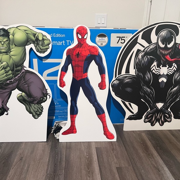 Other | Marvel Superhero Cardboard Cutouts | Poshmark